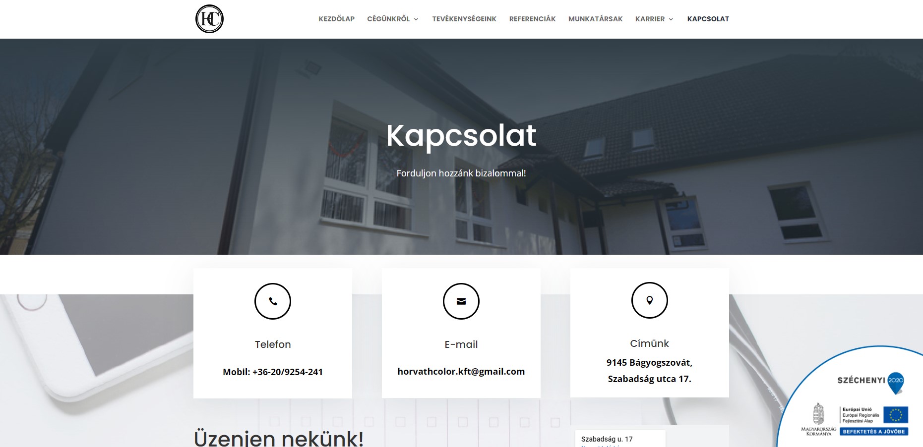 Kapcsolat - Horváth Color Kft